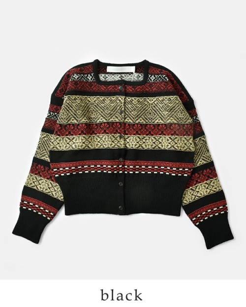 ASEEDONCLOUD アシードンクラウド  セイヤコウ ジャガード カーディガン “Seiyakou jacquard cardigan” 252807 レディース 2025aw新作 クーポン対象 20%OFF】 ASEEDONCLOUD アシードンクラウド セイヤコウ ジャガード