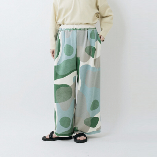 Dulcamara ドゥルカマラ リキッド バブル ワイド スウェット パンツ d125-p842-yo | iroma..aranciato