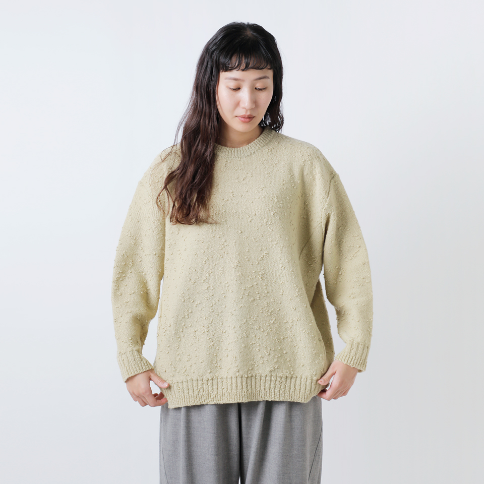 Dulcamara ドゥルカマラ ラージ ノット ニット プルオーバー d224-k800-tr | iroma..aranciato