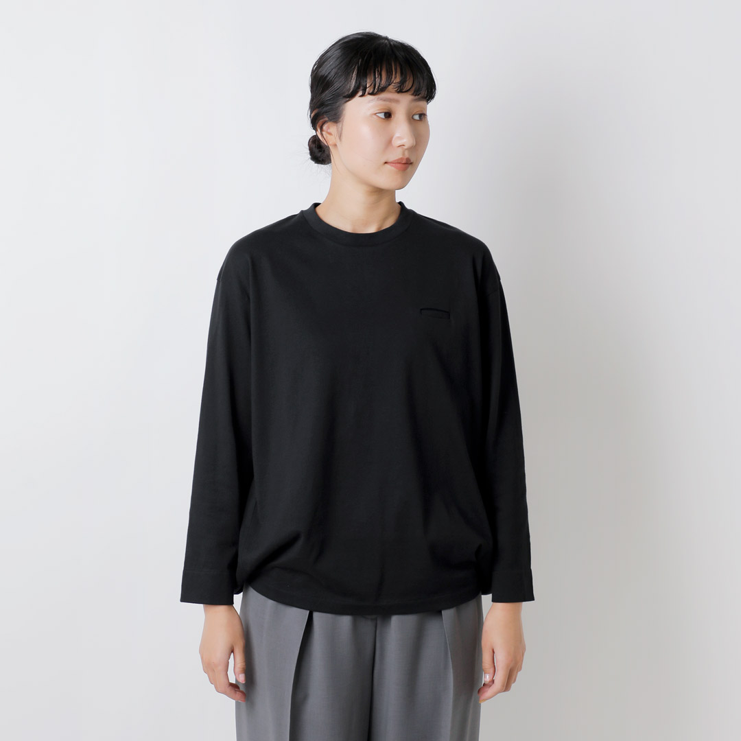 Dulcamara ドゥルカマラ コットン バルーン ロングスリーブ Tシャツ d225-t1217-ms 2025aw新作 | iroma..aranciato