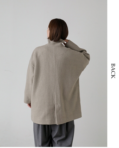 evam eva エヴァムエヴァ リニューウール スタンド ショート コート