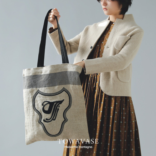 TOWAVASE(トワヴァーズ)maison de montagne リネン 刺繍 TOWAVASE(トワヴァーズ)maison de montagne リネン 刺繍