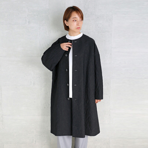 nooy ヌーイ アラベスク ジャガード シネマ コクーン コート nct24a02-yo | iroma..aranciato