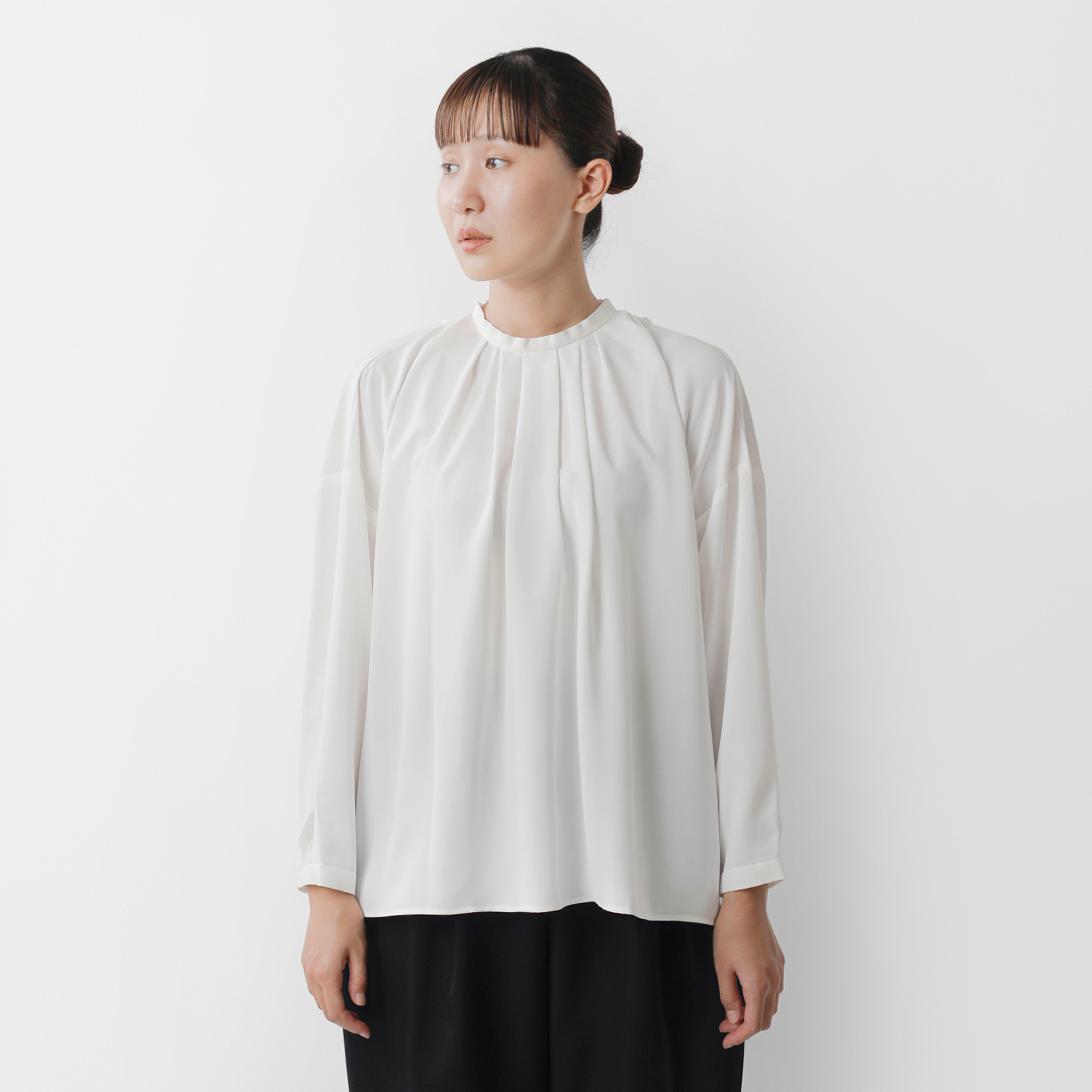 nooy ヌーイ ソフトベネシャン リップル ブラウス fsh02-mn | iroma..aranciato